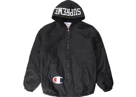 Supreme Champion Sherpa Lined Hooded Jacket Navy Fw17