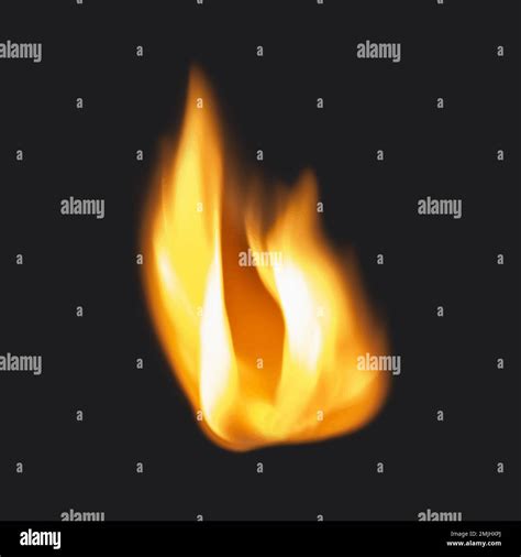 Torch Flame Realistic Fire Realistic Stock Vector Images Alamy