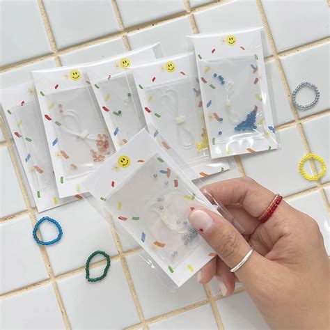 컬러 비즈반지 만들기 Diy 세트 키트 [6color 링 심플 글라스 비즈 반지 우정 학생 공예 재료] 감도 깊은 취향 셀렉트샵 29cm