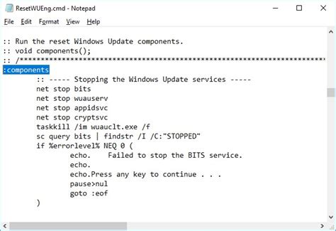 How To Reset Windows Update Components To Fix Update Errors Windows