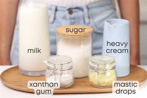 Mastic Mastiha Ice Cream With Xanthan Gum