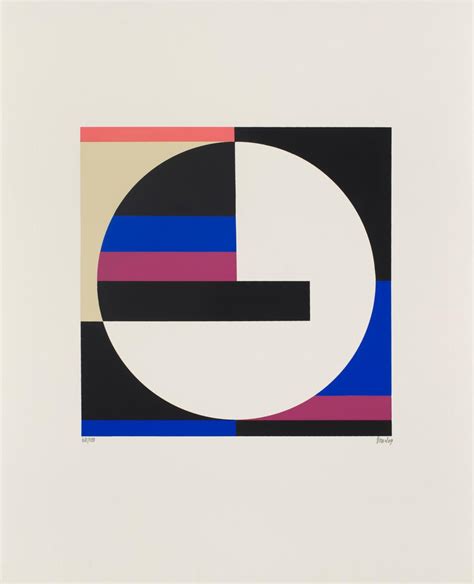 Bid Now Walter Dexel Mit Schwarzem Balken 1969 Farbserigraphie Auf