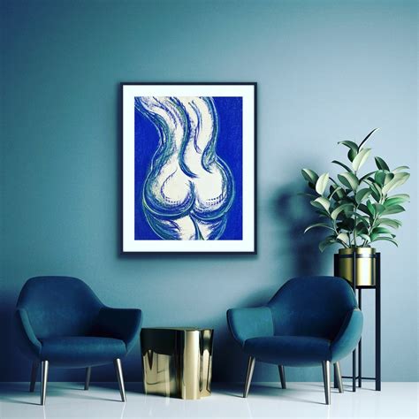 Curvy Nude Print Body Positive Art Plus Size Nude Female Art Line Art Boudoir Art Female Figure