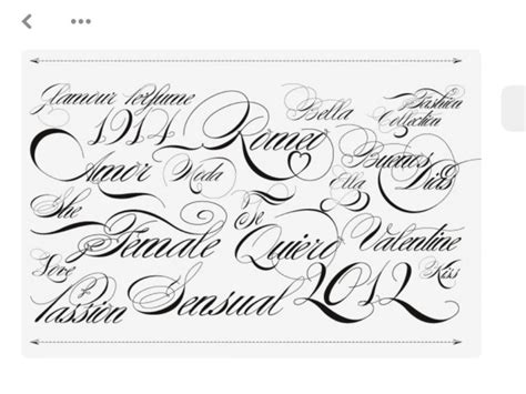 🖤 Красивые шрифты для тату латиницей 45 фото