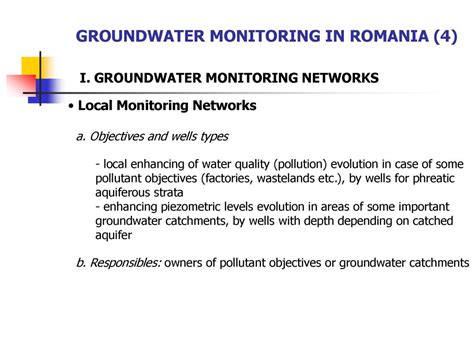 Groundwater Monitoring In Romania Ppt Download