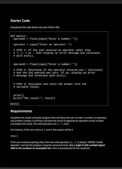 Solved Starter Code Copypaste The Code Below Into Your