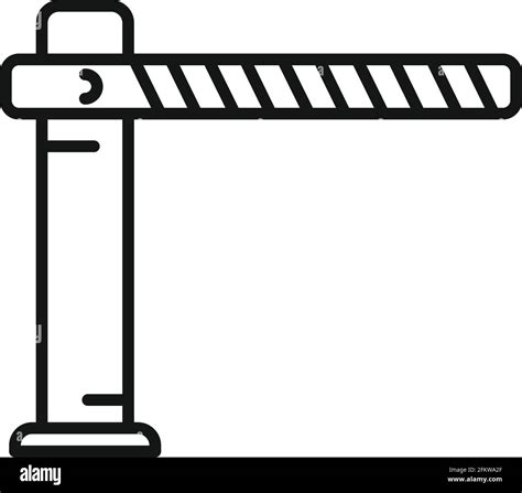 Parking Barrier Icon Outline Style Stock Vector Image And Art Alamy