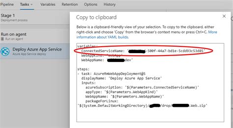 Azure Classic Pipeline Error Input Required Connectedservicename Stack Overflow