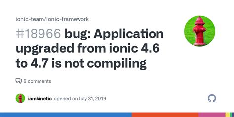 Bug Application Upgraded From Ionic 46 To 47 Is Not Compiling
