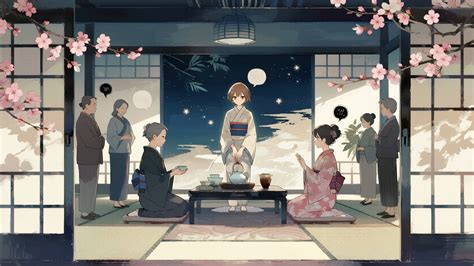 Free Sakura Tea Ceremony Photo Anime Manga Tea Download At Stockcake