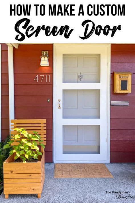 How To Build A Screen Door The Handyman S Babe