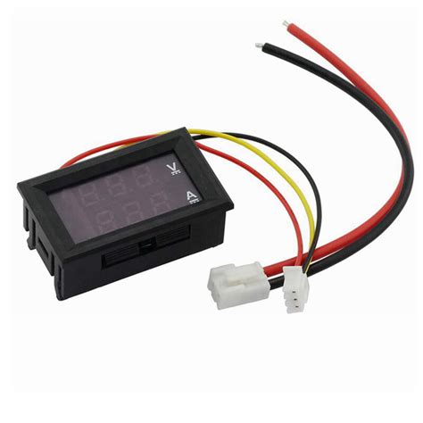 Dc 100v 10a 전압계 전류계 Led 앰프 듀얼 디지털 전압계 게이지 전압 전류계 전압 검출기 테스터 모니터 패널 측정 및 분석 장비