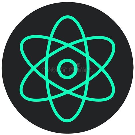 Simple Atom Line Icon Stock Illustration Stock Vector Illustration