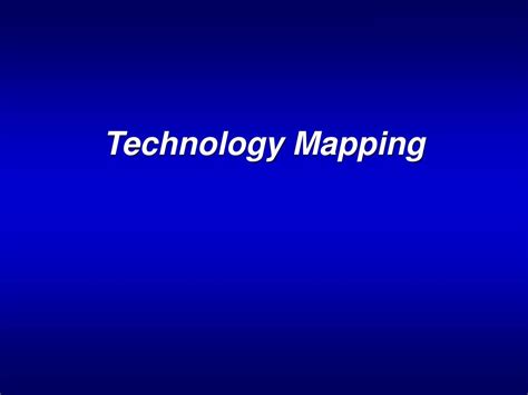 Ppt Technology Mapping Powerpoint Presentation Free Download Id