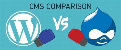 cms comparison wordpress vs drupal [infographic]