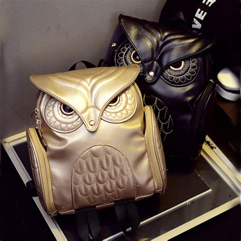 Black And Gold Stylish Owl Backpack The Official Strange And Creepy Store