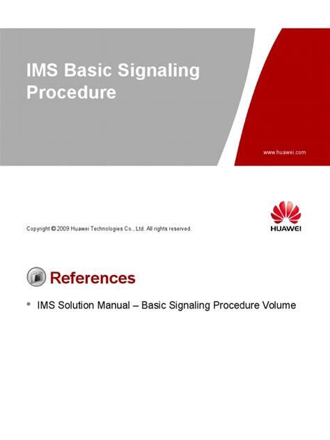 Ims Basic Signaling Procedure Sip Ims Procedures Pdf Ip Multimedia