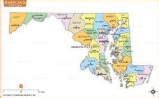 Maryland County Map With State Capital County Seats And Boundaries