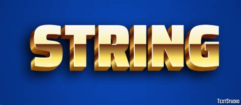 String Text Effect And Logo Design Word