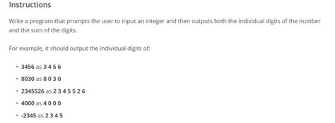 Solved Instructions Write A Program That Prompts The User To