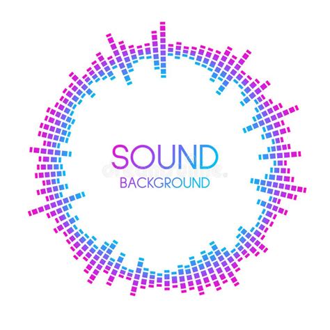 Radial Sound Wave Visualisation Music Player Equalizer Concept Circle