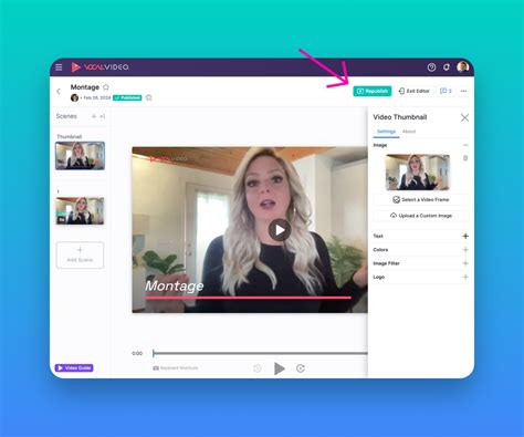 How To Edit Thumbnails In Published Videos Vocal Video Help Center