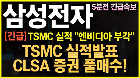 삼성전자 주가전망 미노출 Tsmc 호실적 발표에 엔비디아 미공급 부분 부각 모든 이평선 이탈에 윗꼬리 음봉 출현 개인