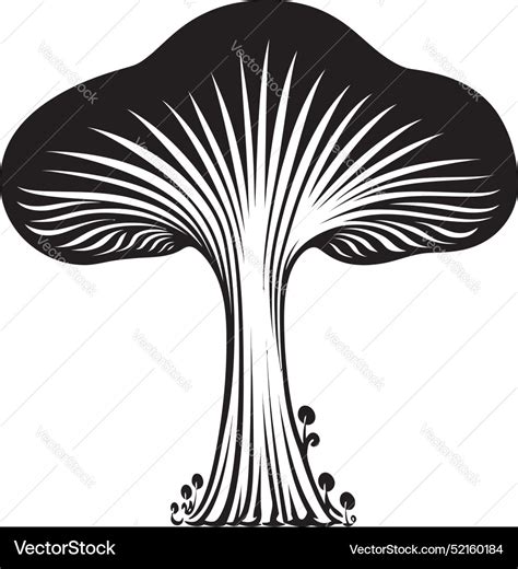 Fungal Fusion Mushroom Logo Design Myco Royalty Free Vector