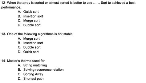 Solved True Or False 1 Average Case Time Is Usually