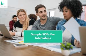 Sample SOP For Internship With Format And Structure Write Right