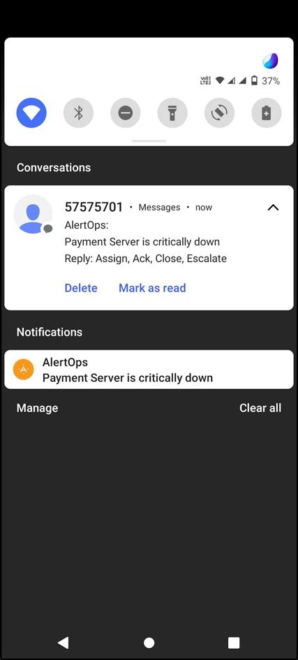 Alert Status And Response Actions Alert And Notification