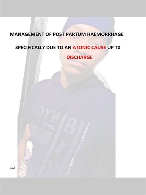 Pphmanagementatoniccausebyplimunga Pdf Shock Circulatory Medical Specialties