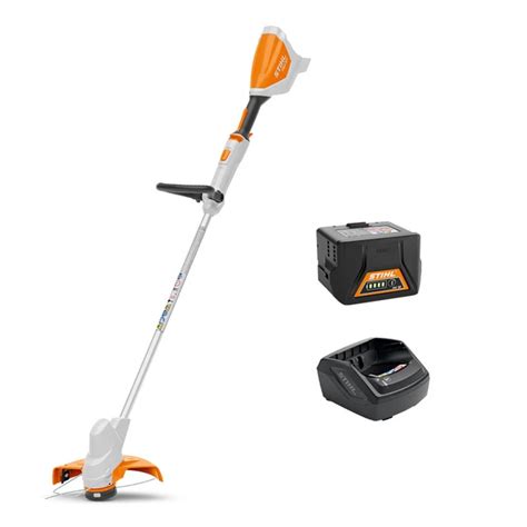 Stihl Fsa Cordless Grass Trimmer Strimmer Kit With Ak Battery Charger New