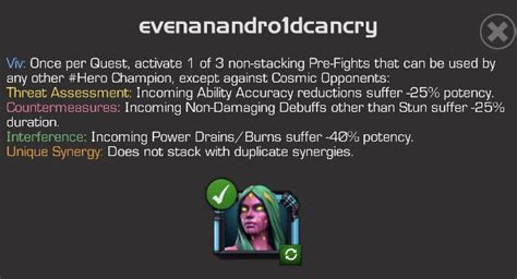Does The Threat Assessment Prefight Allow Hero Champions To Ignore