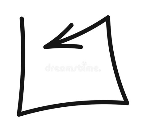 Square Shaped Arrow Pointer Design Stock Vector Illustration Of