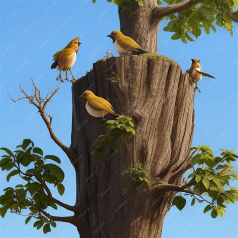 Premium Photo Rendering Random Birds Photo Generates Colors