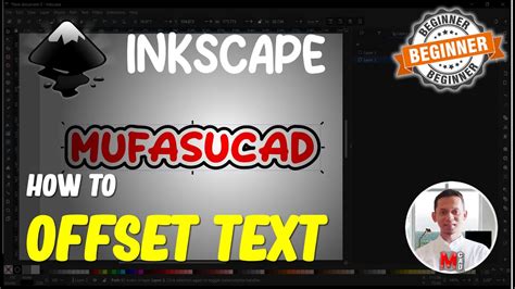 Inkscape How To Offset Text Youtube