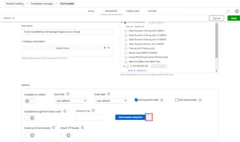 Template Integration