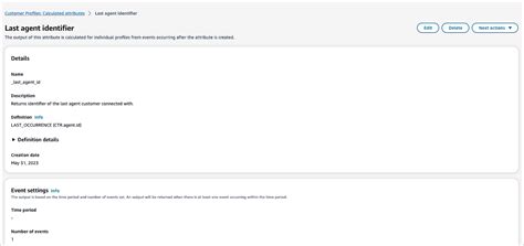 View Calculated Attributes In Amazon Connect Amazon Connect