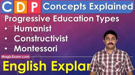 Progressive Education Types Humanist Constructivist Montessori Cdp