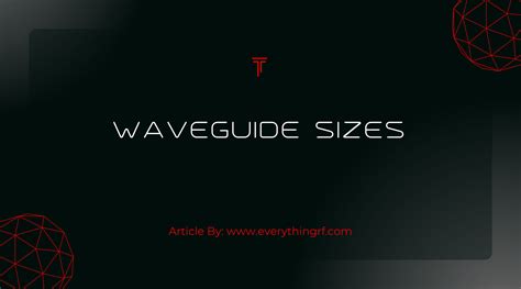 Waveguide Sizes Technalogix