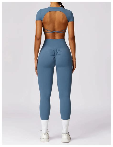 3 Piece Custom Workout Clothing Activewear Womens Leggings Athletic