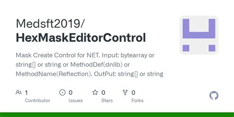 GitHub Medsft2019 HexMaskEditorControl Mask Create Control For NET