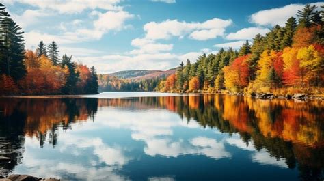 Free Autumn Lake Reflection Image Download At Stockcake