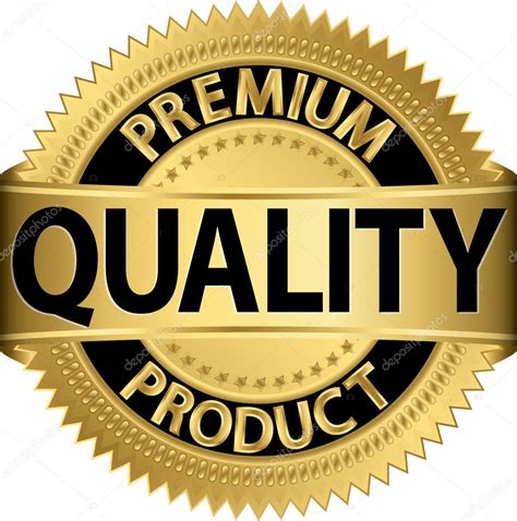Premium Produkt golden Qualitätssiegel Vektor illustration