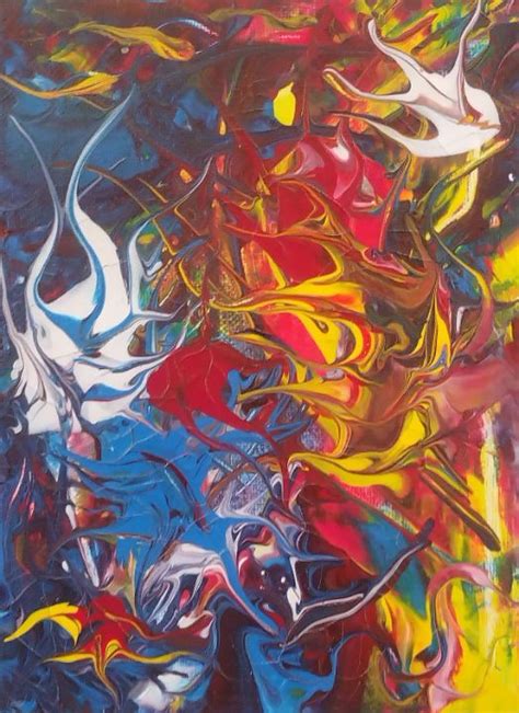 Octapussy Teeteegallery Paintings And Prints Abstract Color Artpal