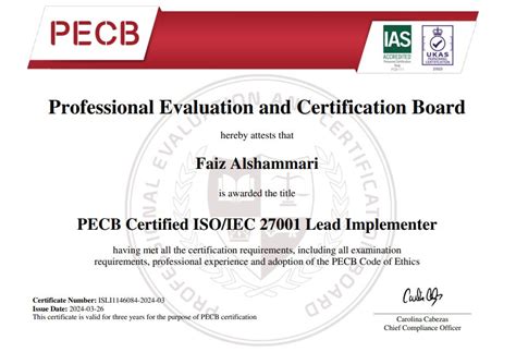 Fayez Alaslami On Linkedin Isms Iso27001 Cybersecurity