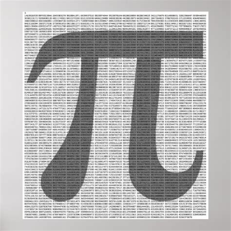 Pi To 10 000 Digits Poster Print Zazzle