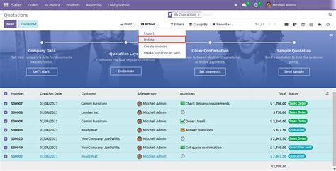 hide show delete button odoo