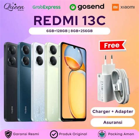 Promo Xiaomi Redmi 13c Nfc 6 128gb 8 256gb Garansi Resmi 1 Tahun 6gb 128gb Green Diskon 15
